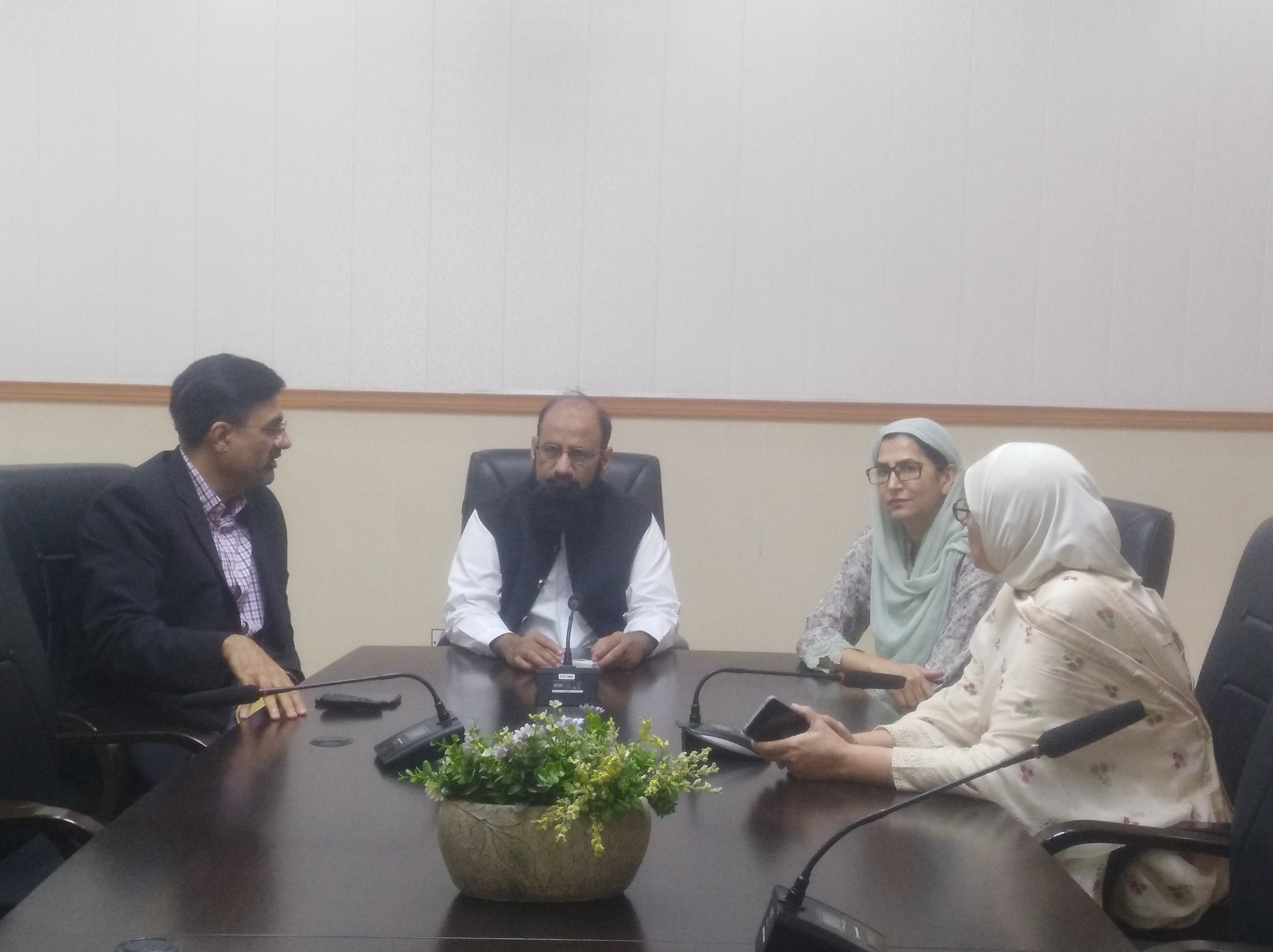 Prof. Dr. Khalid Masud Gondal, Vice Chancellor, FJMU visits the Head ...